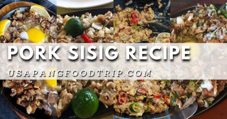 Sizzling Pork Sisig Recipe - Usapang Foodtrip