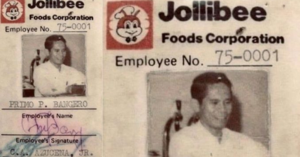 Silipin Ang ID Ng Kauna-unahang Empleyado Ng Unang Jollibee Branch